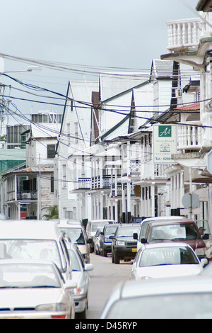 Houses downtown Paramaribo, UNESCO World Heritage Site, Suriname, South ...