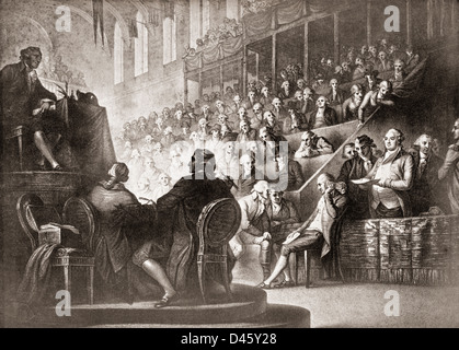 Trial of Louis XVI, King of France, 1793. Found guilty of conspiracy ...