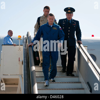 Expedition 27 crew members, including Soyuz commander Alexander ...