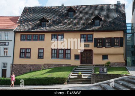 Memorial to Johann Sebastian Bach, Bachhaus house, Eisenach, Thuringia ...