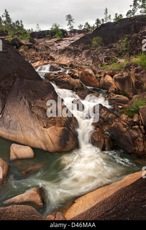 Pools and waterfall, Mountain Pine Ridge Reserve Rio On, near San ...