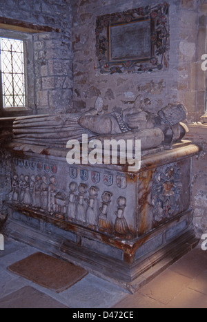 17th century tomb chest of John Swain and his wife Anne, All Saints ...