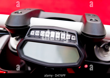 An LCD display of a modern motorcycle Stock Photo - Alamy