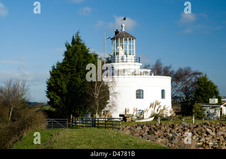 West Usk Lighthouse, Gwent Levels, Newport, Gwent, South Wales, United ...