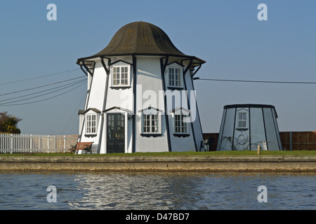 Dutch Tutch former helter skelter riverside cottage beside the Thurne ...