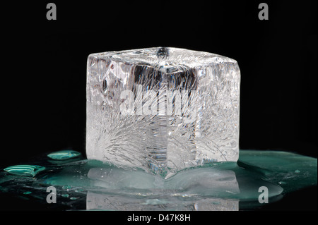Ice cube - real ice (no Plastic Stock Photo - Alamy
