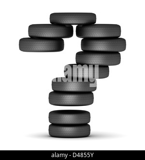Question mark and wheel Stock Photo - Alamy