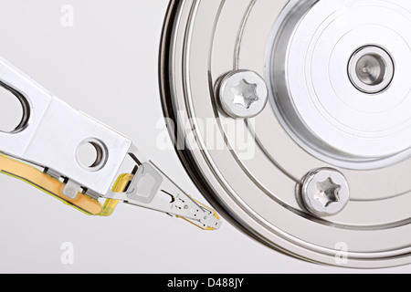 inner workings of a hard disc drive Stock Photo - Alamy