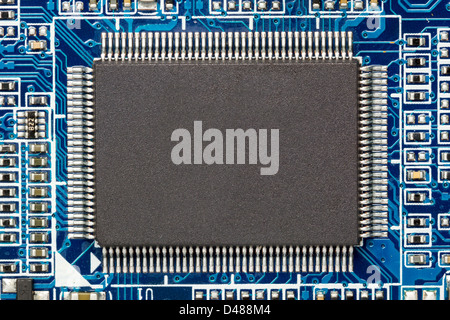 Micro chip silicon circuit board technology Stock Photo - Alamy