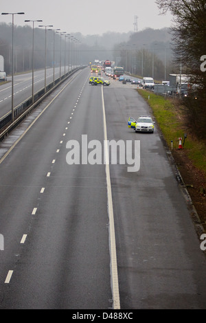 The M40 motorway is closed at J4 near High Wycombe following a man ...