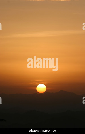 Uttaranchal sunset, seen from Landour Stock Photo - Alamy