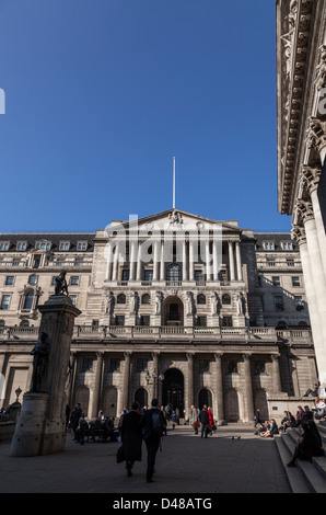 World famous financial institution the Bank of England building in the ...