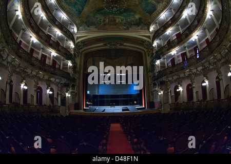 inside details of Amazon Theater (Teatro Amazonas) in Manaus city ...