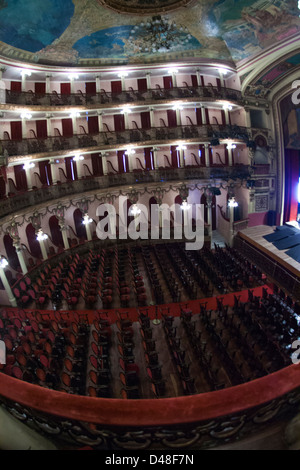 inside details of Amazon Theater (Teatro Amazonas) in Manaus city ...