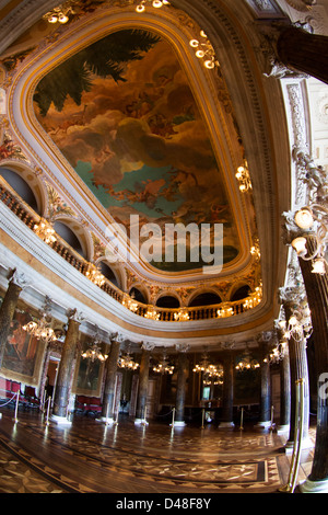 inside details of Amazon Theater (Teatro Amazonas) in Manaus city ...