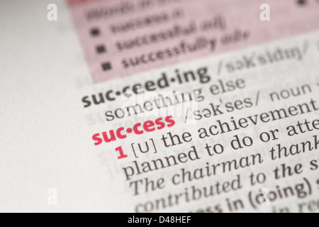 Dictionary definition of "Success Stock Photo - Alamy