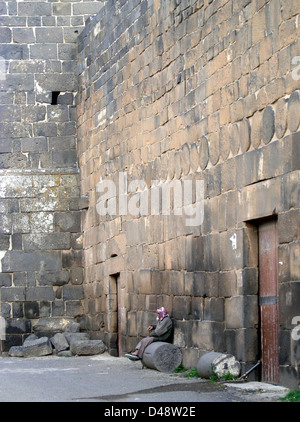 The Mosque of Umar in Bosra, Syria, is an ancient Islamic structure ...