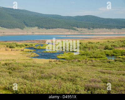 The Taylor Park Reservoir is a body of water created by the Taylor Park ...