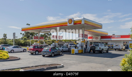 Coles branded Shell petrol station at Sunbury, Victoria, Australia ...