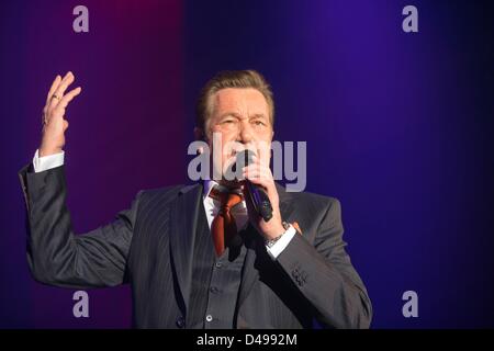 German singer Roland Kaiser performs on stage and starts his tour ...