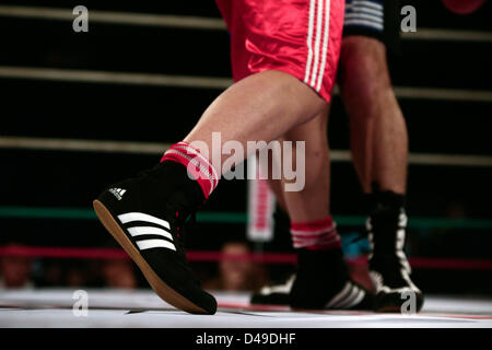 Thessaloniki, Greece. 8th March 2013. The Greek Evgenios Lazaridis (R ...