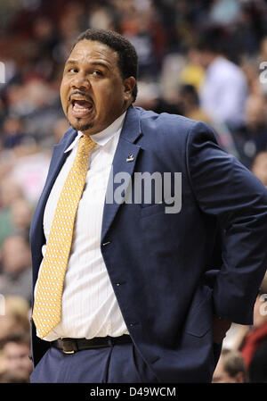 Storrs, CT, USA. 9th March, 2013. Connecticut Huskies Head coach Kevin ...