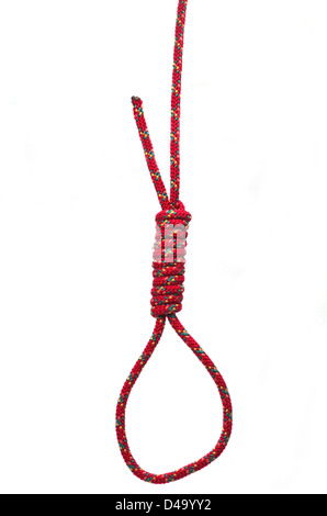 noose isolated on a white background. noose isolated on white Stock ...