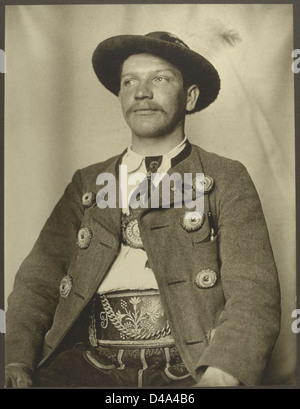 A portrait of a Bavarian man taken by Augustus Francis Sherman at Ellis ...