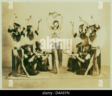 This photograph captures Ruth St. Denis in her choreographic work *The ...