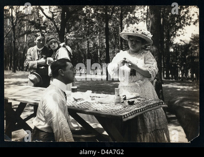 This 1913 film still from The Coming of Gretchen showcases the early ...