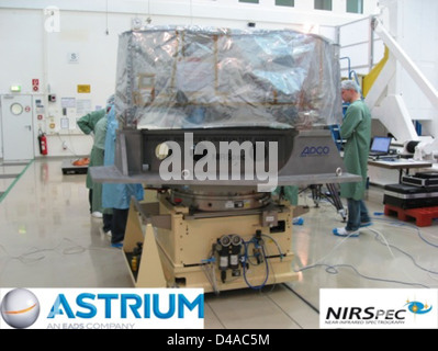 The NIRSpec (Near InfraRed Spectrograph) flight model for the James Webb Space Telescope. It ...