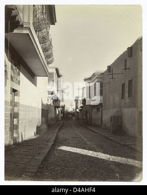 A photograph of Straight Street in Damascus, Syria, a historic location ...
