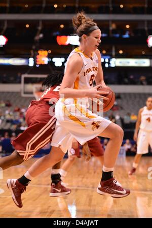 Iowa State forward Hallie Christofferson fouls Baylor guard Makenzie ...