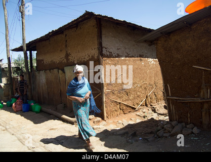 Poor housing Addis Ababa Ethiopia Africa Stock Photo - Alamy