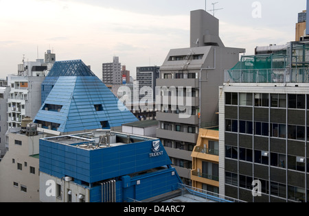Typical modern Japanese high rise apartment building in Fukuoka Japan ...
