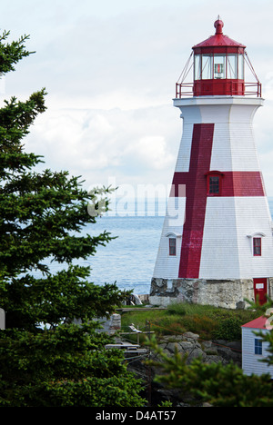 The lantern of the East Quoddy Lighthouse (also called the Head Harbor ...