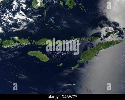 The crash site of Oceanic Flight 815 in the Lesser Sunda Islands ...