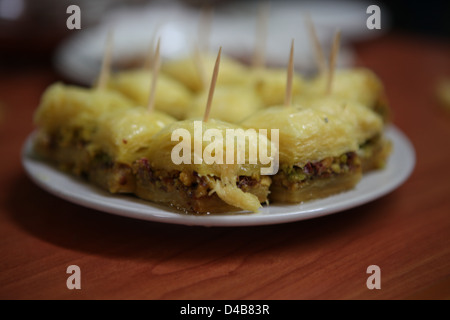 Baklava sweet pastries Photographed in Israel, Jerusalem Stock Photo ...