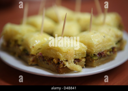 Baklava sweet pastries Photographed in Israel, Jerusalem Stock Photo ...