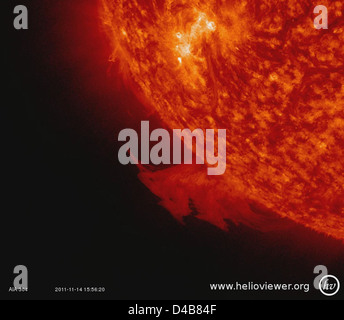 NASA Captures Giant Prominence on the Sun (video) (6351651306 Stock ...