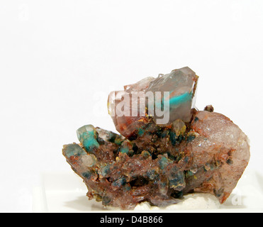 Crystallized quartz (rock-crystal) gem stone as natural mineral rock ...