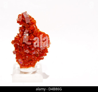 Cluster of vanadinite mineral - ore of a vanadium Stock Photo - Alamy