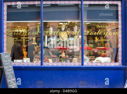 Porterford Butchers window display, Watling Street, City of London ...