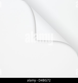 vector illustrations of paper page corner curl effects Stock Photo - Alamy