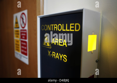 X-ray warning sign in hospital Stock Photo - Alamy