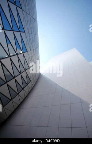 Leipzig, Germany, Exterior wall of the extension of the National ...