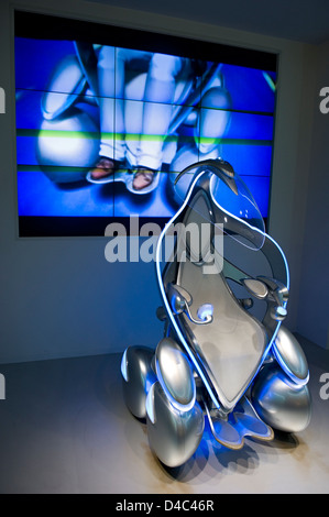 An "iUnit Personal Transportation Module" on display at the Toyota ...