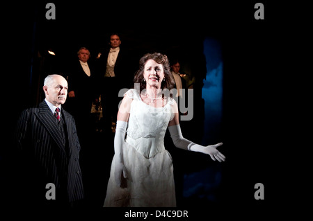 l-r: Robin Whiting (Eric Birling), Marianne Oldham (Sheila Birling ...