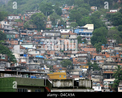 Favela Rocinha, Latin America's largest shanty town with 250,000 ...