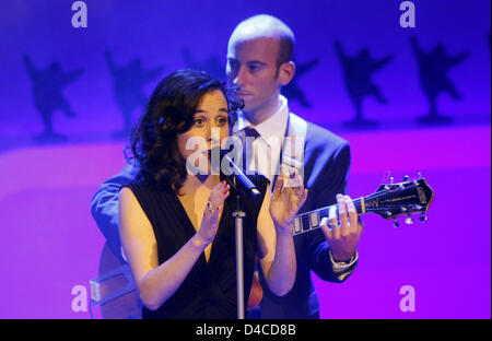 German jazz singer Lisa Bassenge performs at the gala to the B.Z ...